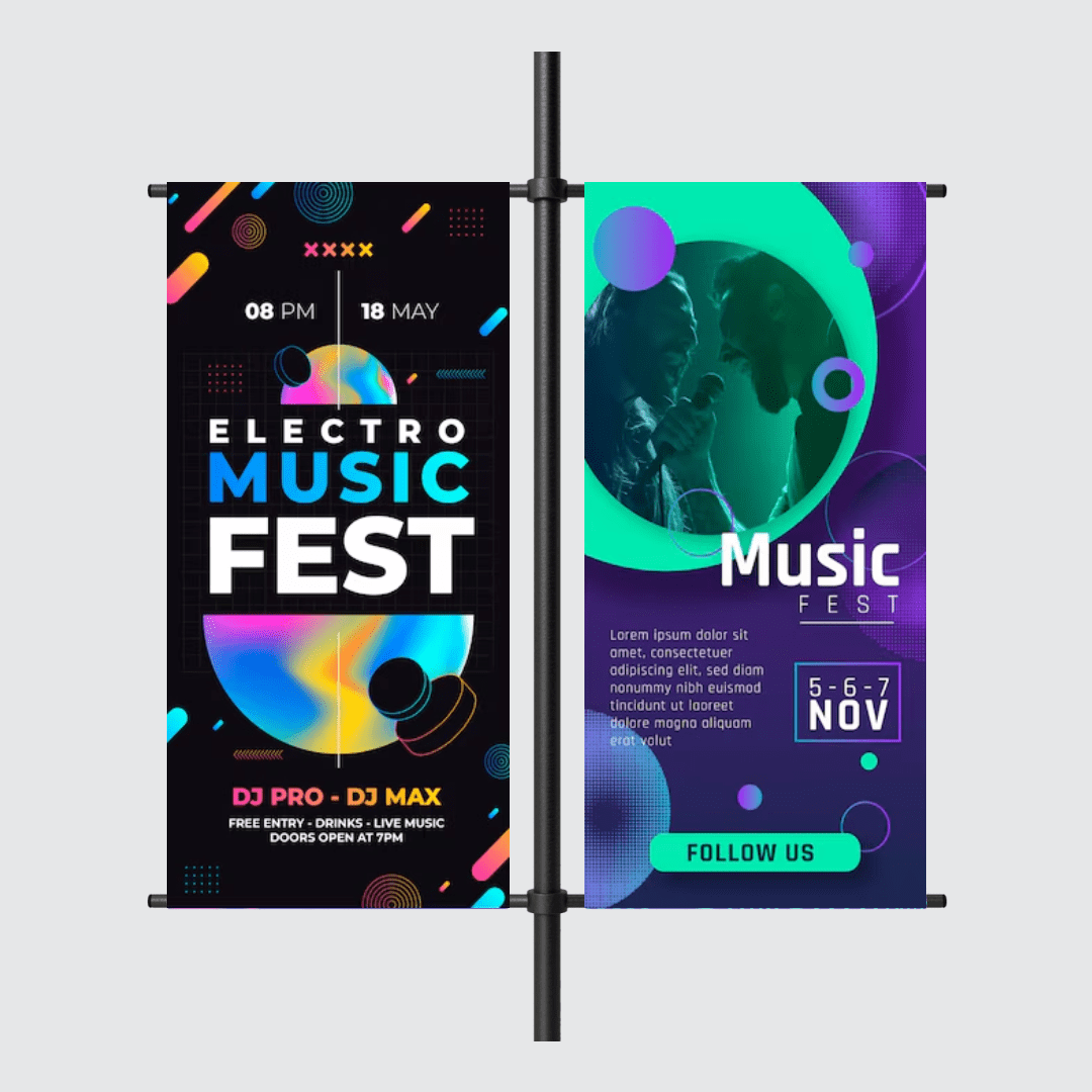 Blockout Vinyl Double Sided Banners - Print banners